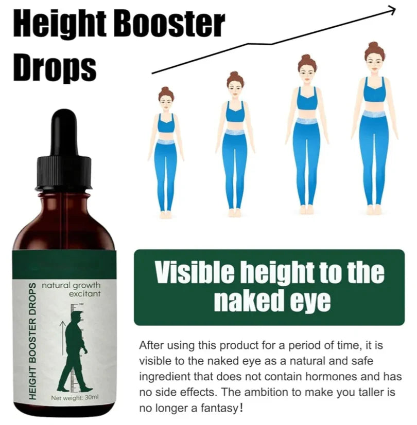 Height Booster Drops – Natural Growth Solution – Gulf Zonex